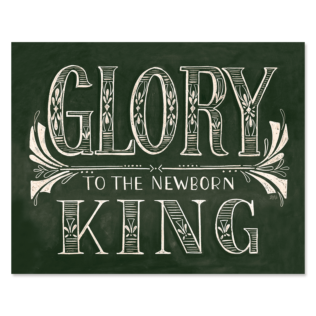 Glory To The Newborn King - Print & Canvas - Winter Art - Illustrated ...